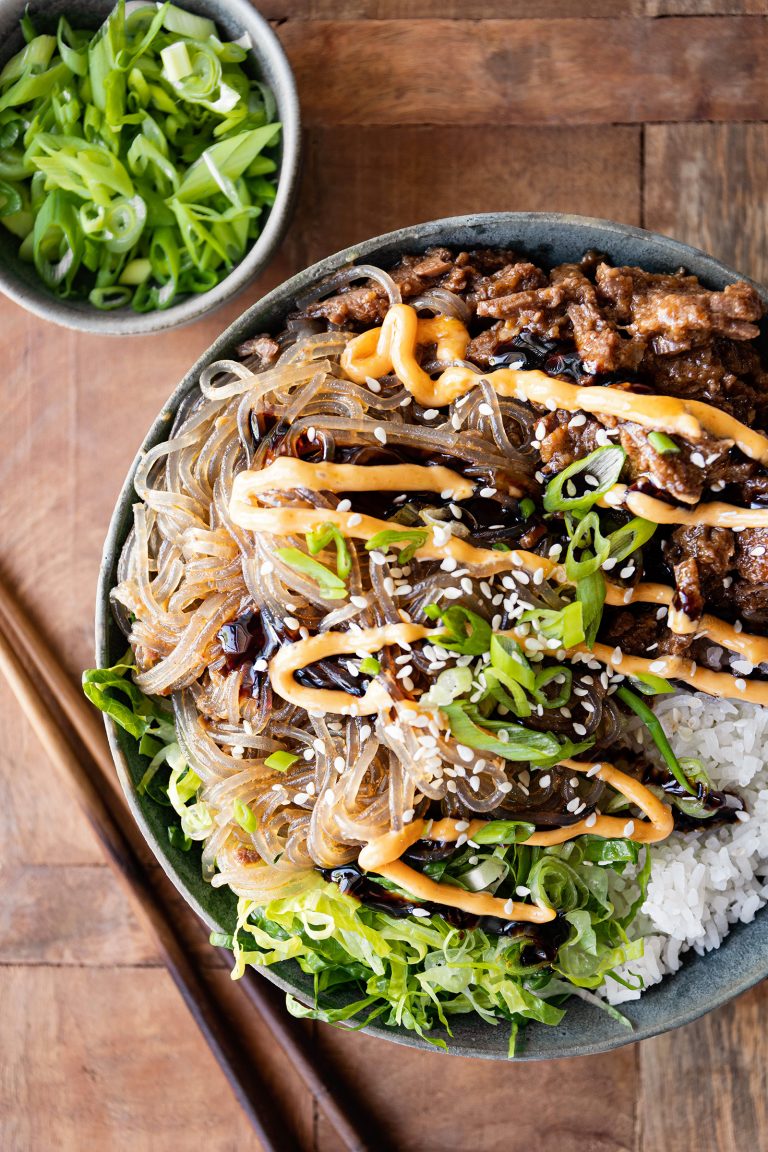 Korean Rice and Noodle Bowl - Mogwai Soup Blog